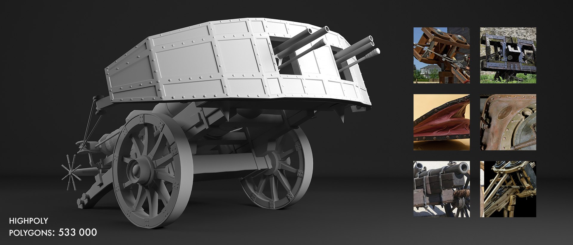 3D Medieval Flamethrower Ballista - TurboSquid 1526066