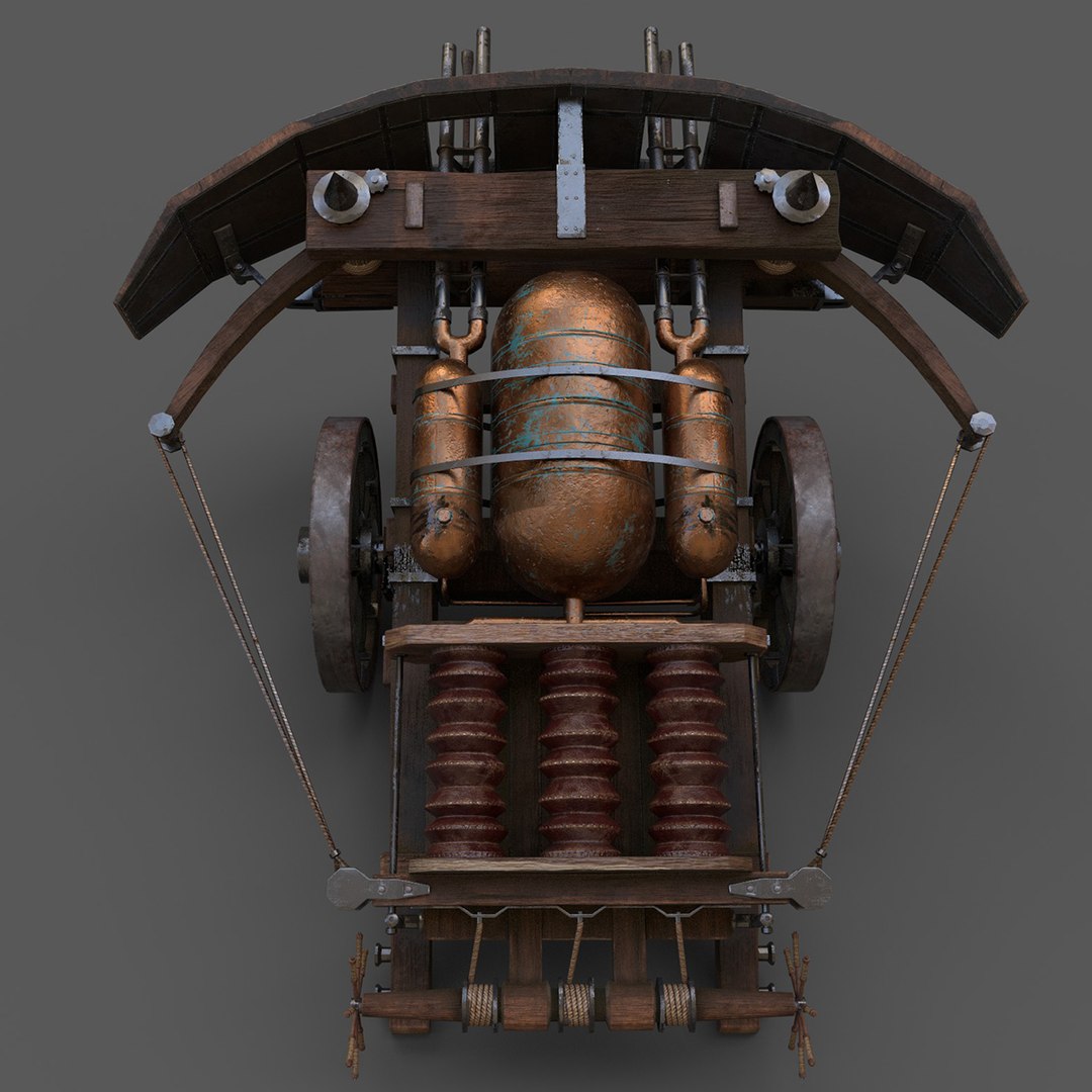 3D Medieval Flamethrower Ballista - TurboSquid 1526066