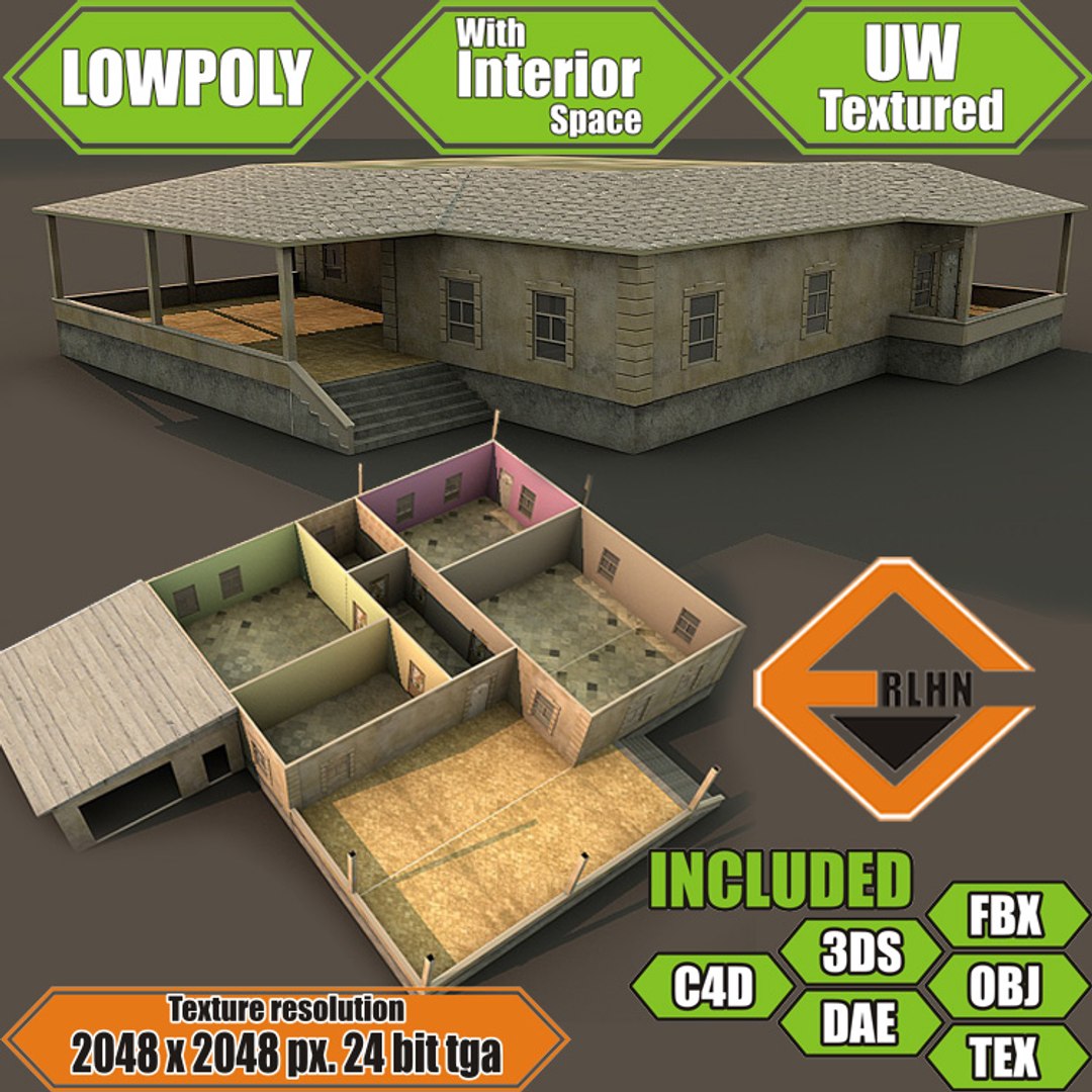 house interior building 3d model