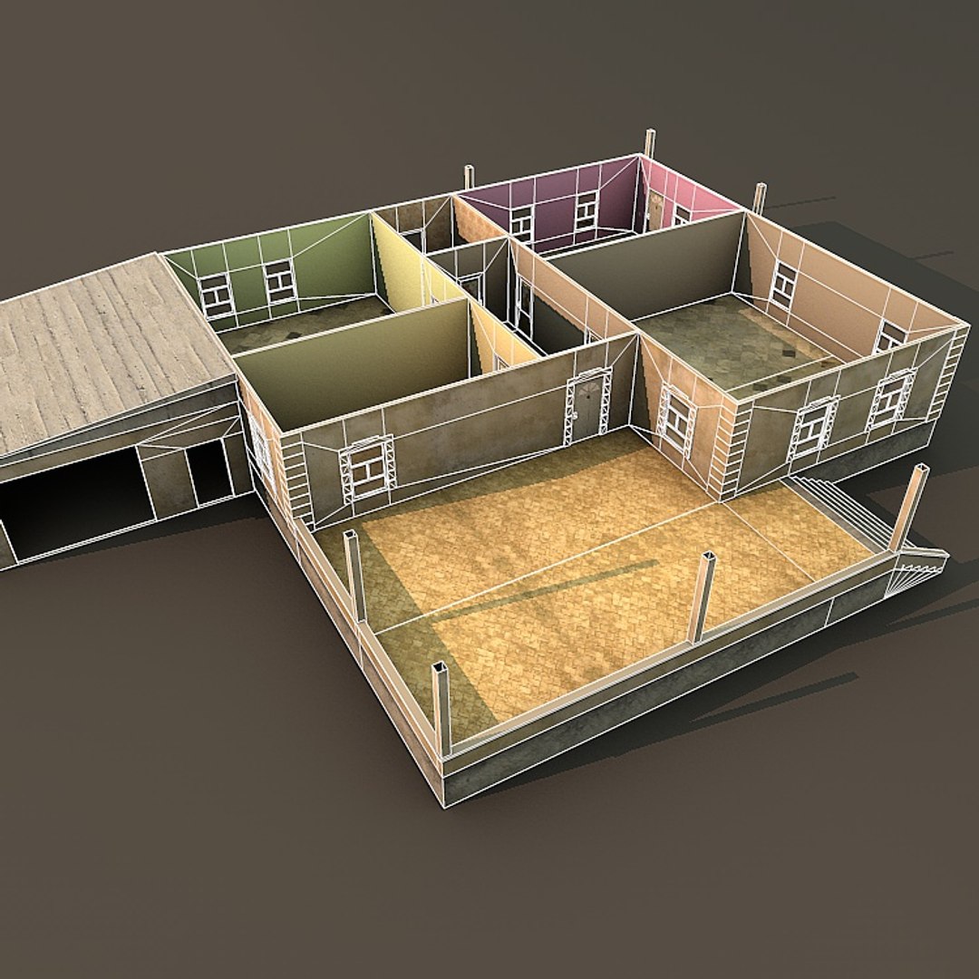 house interior building 3d model