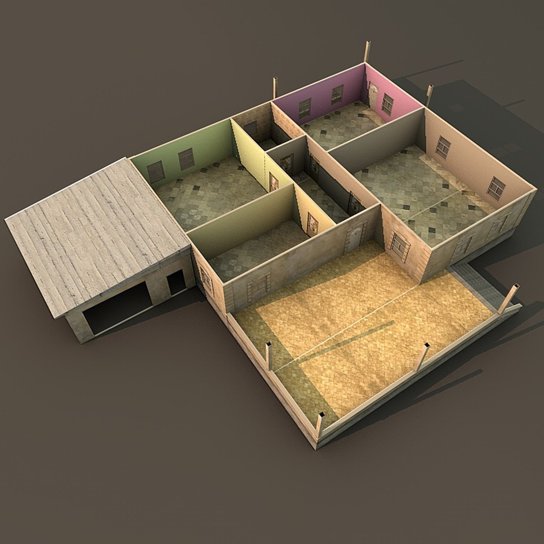 house interior building 3d model