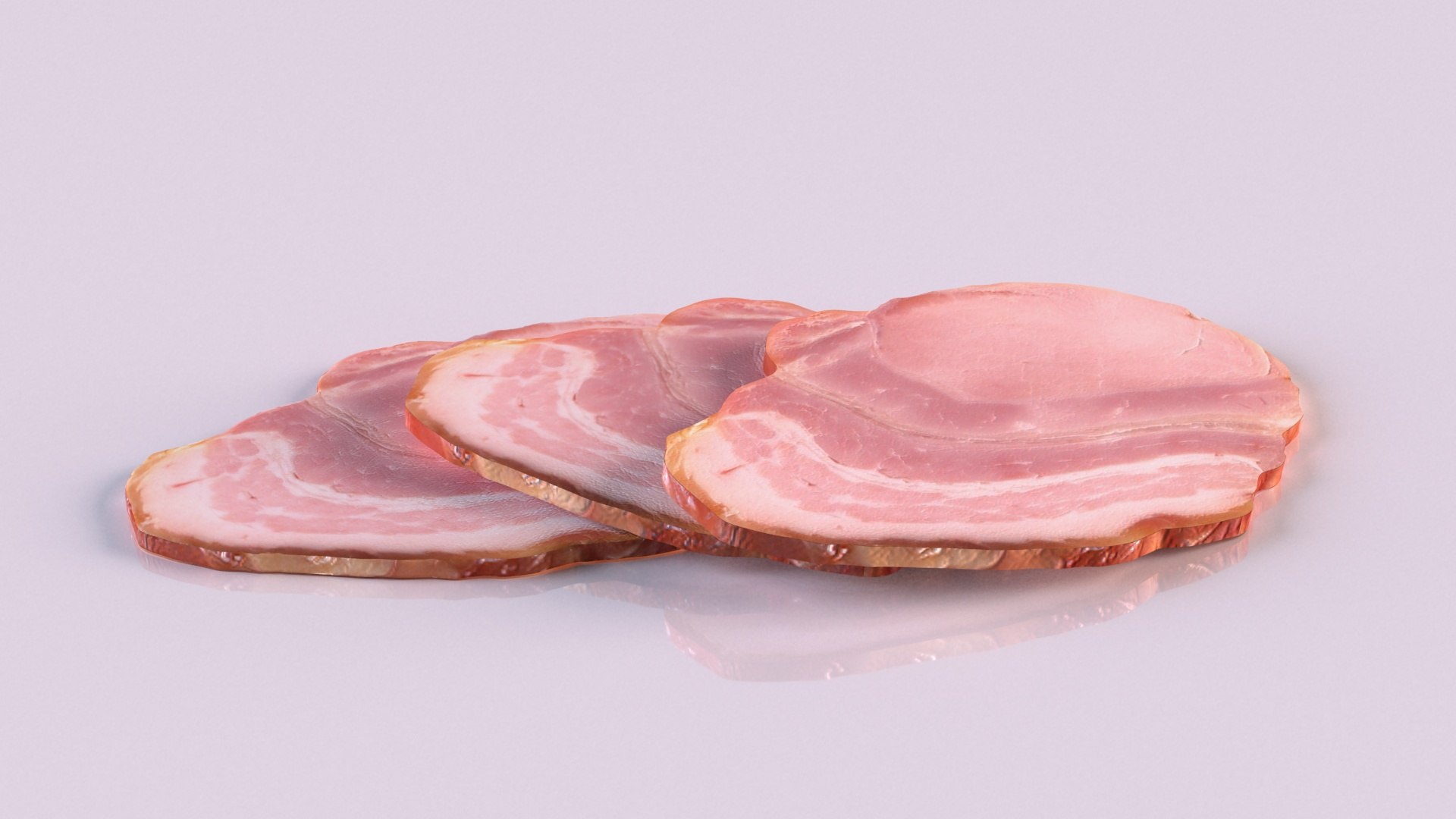 Meat Bacon Sliced 3D Model - TurboSquid 1316605