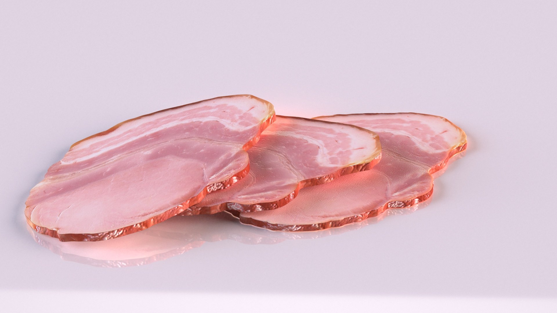 Meat Bacon Sliced 3D Model - TurboSquid 1316605