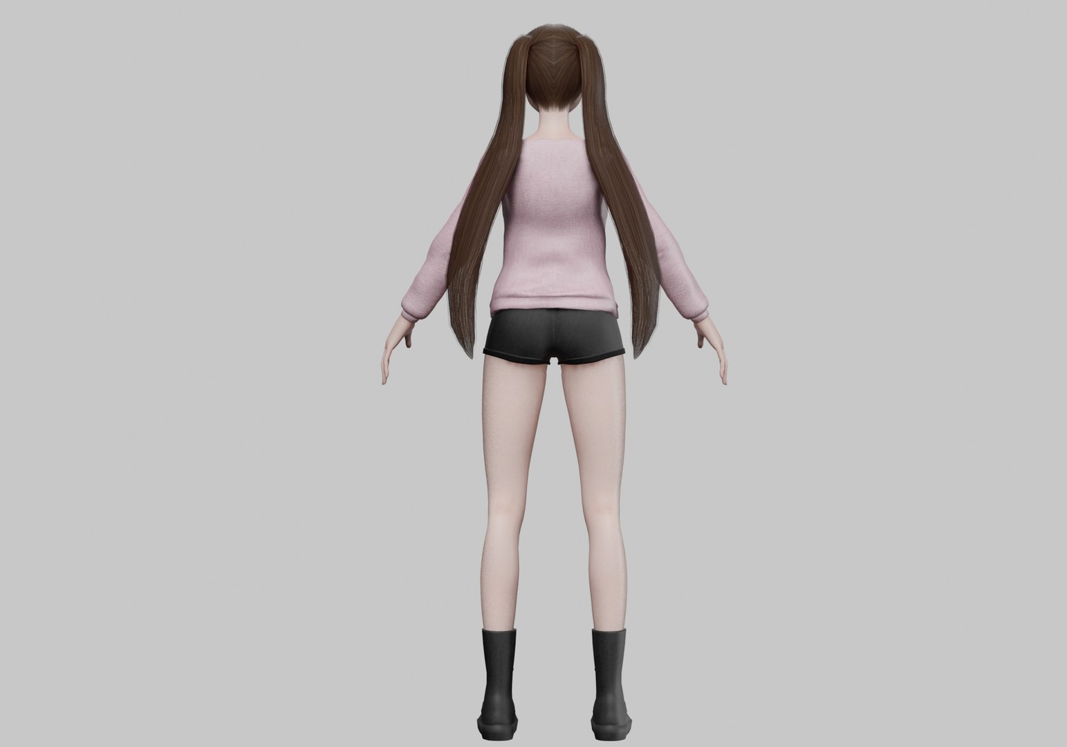 3D Anime Young Girl V27313 - TurboSquid 2271510