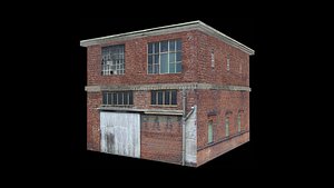 Western Hotel Building Low Poly model - TurboSquid 1772680