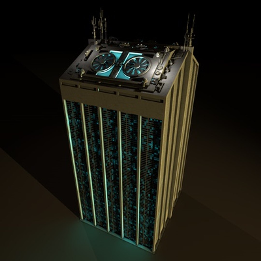 3ds Max Sci-fi Building