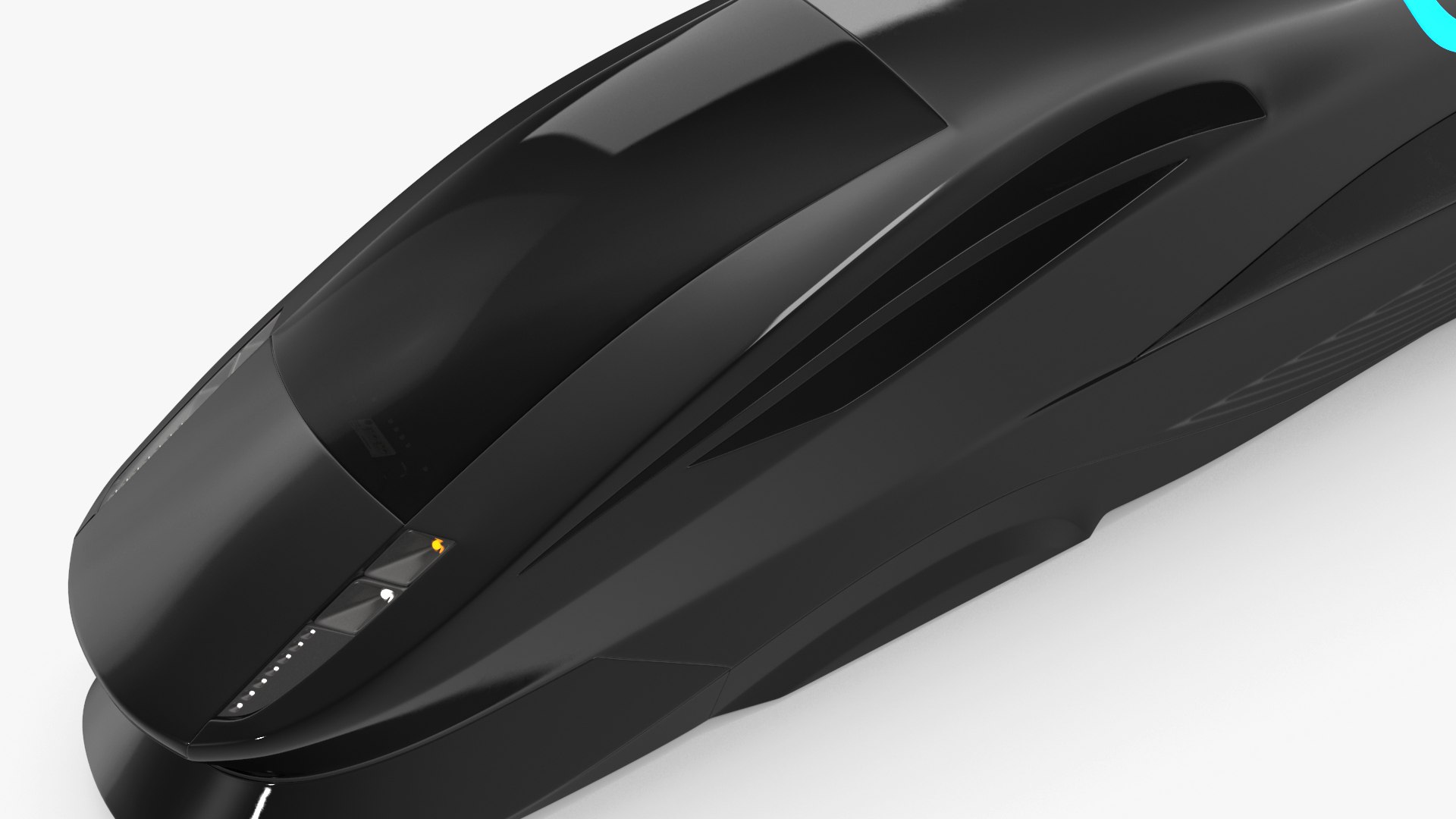 Futuristic Passenger Train Grey 3D Model - TurboSquid 2218381