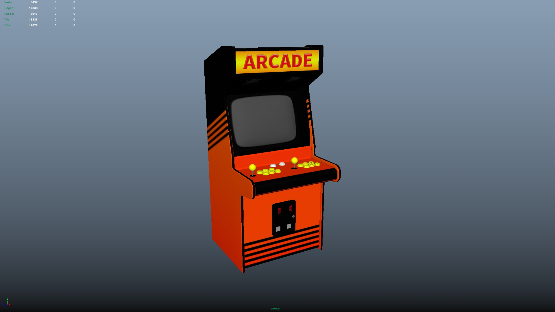 3D Arcade Cabinet Model - TurboSquid 1991369