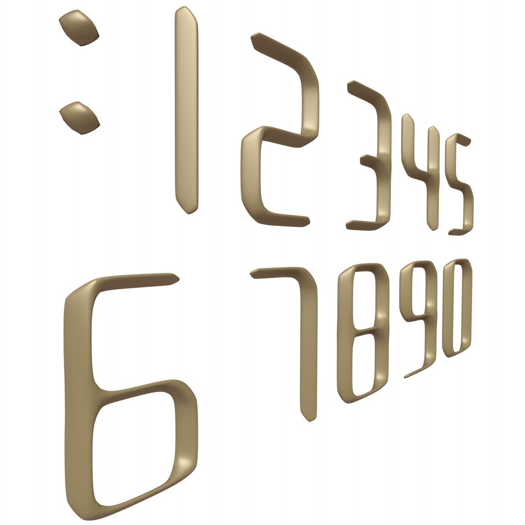 3d Model Number 1960s 60