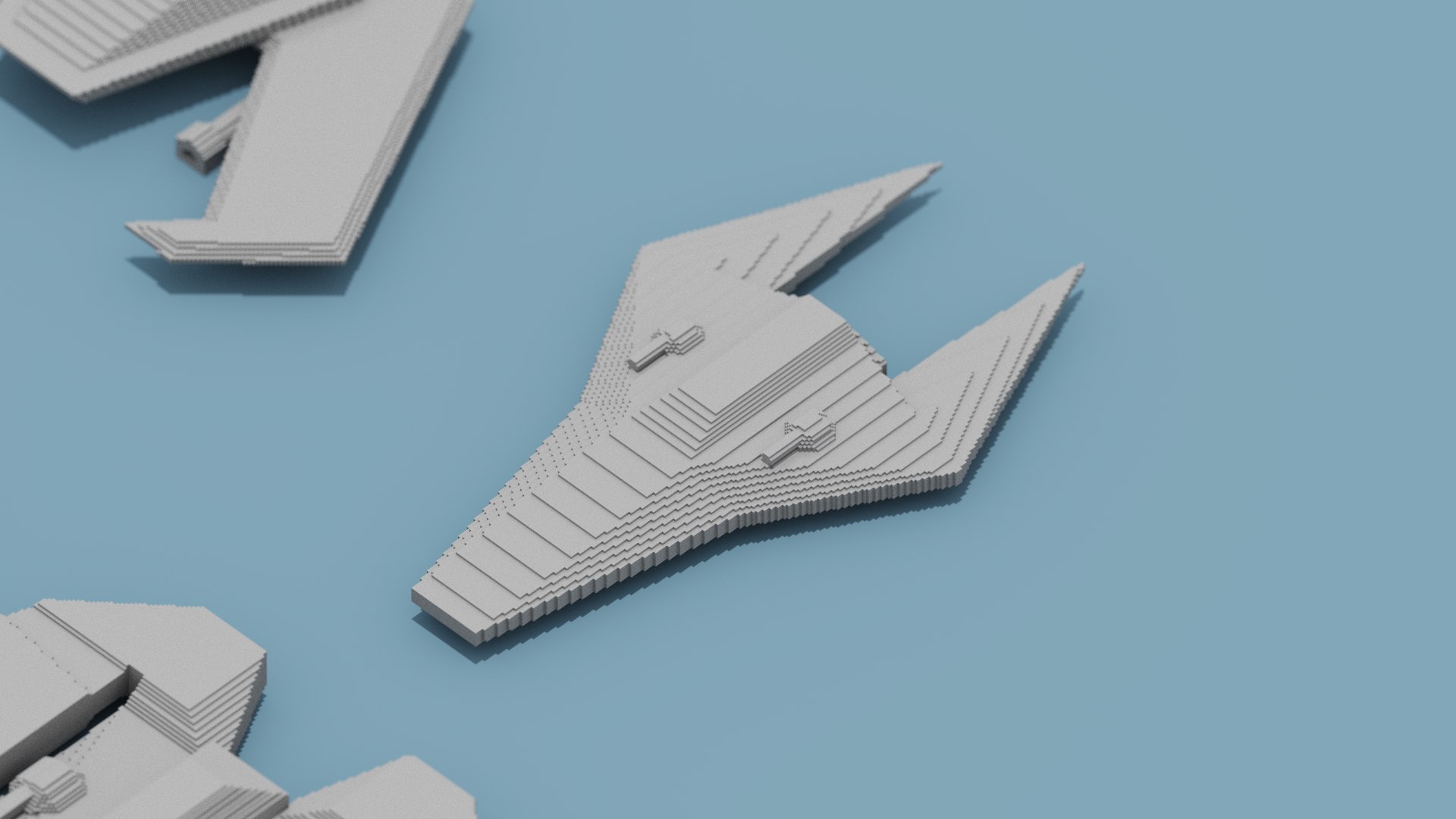 Voxel Space Ship 3D Model - TurboSquid 1956451
