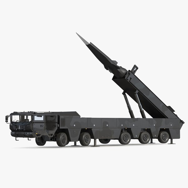 modelo 3d Strategic Missile on Road Mobile Vehicle Rigged for Cinema 4D ...
