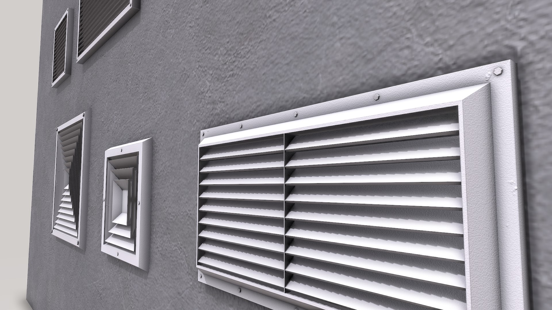 3D Air Vent Systems Model - TurboSquid 1993140