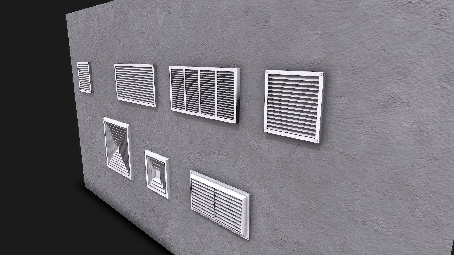 3D Air Vent Systems Model - TurboSquid 1993140