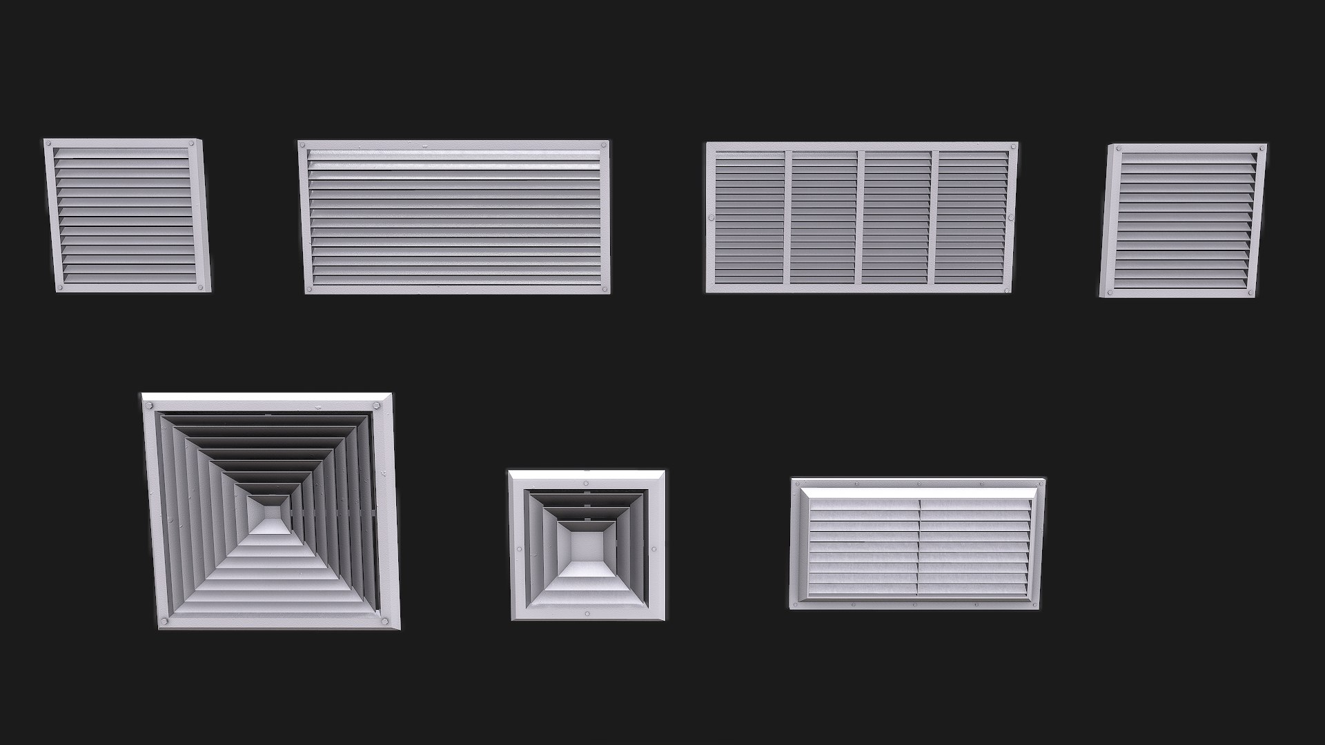 3D Air Vent Systems Model - TurboSquid 1993140