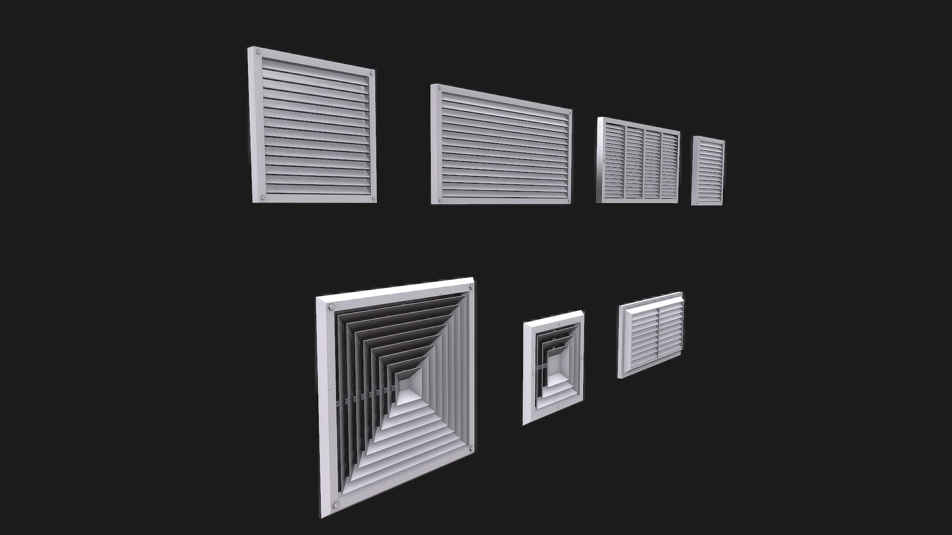 3D Air Vent Systems Model - TurboSquid 1993140