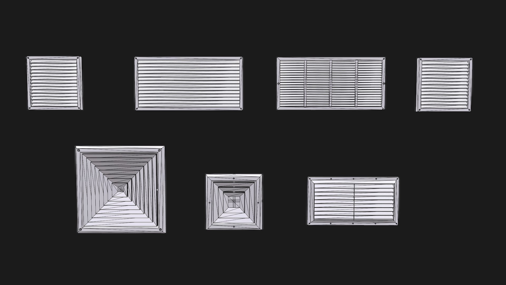 3D Air Vent Systems Model - TurboSquid 1993140