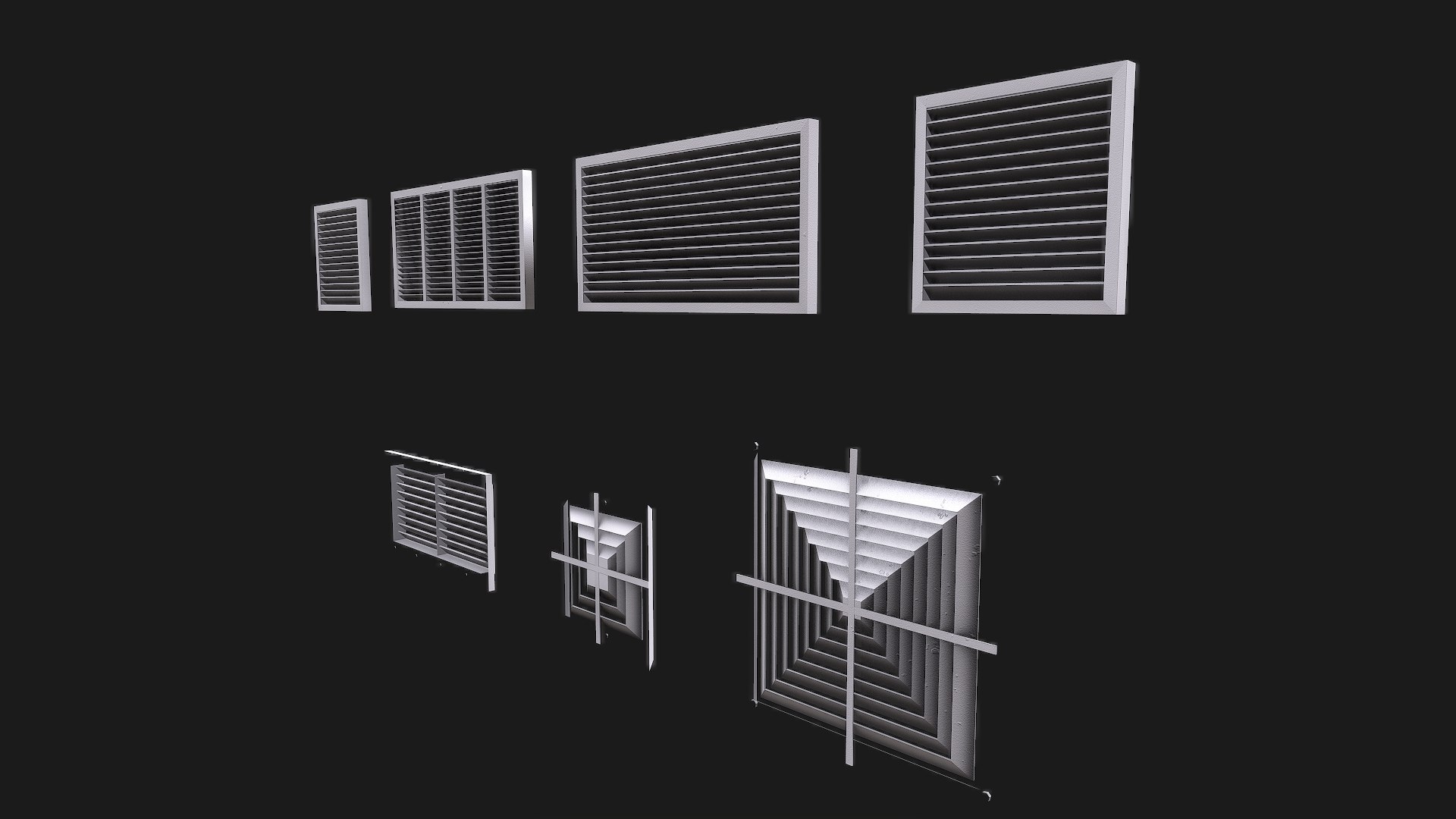 3D Air Vent Systems Model - TurboSquid 1993140