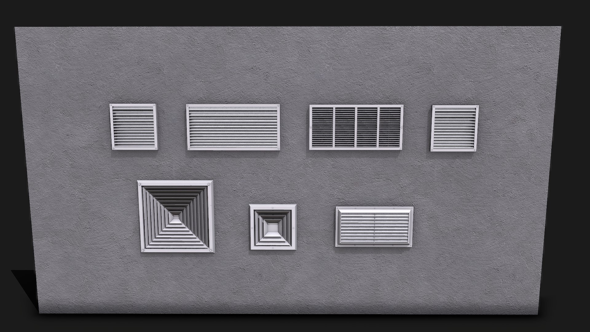 3D Air Vent Systems Model - TurboSquid 1993140