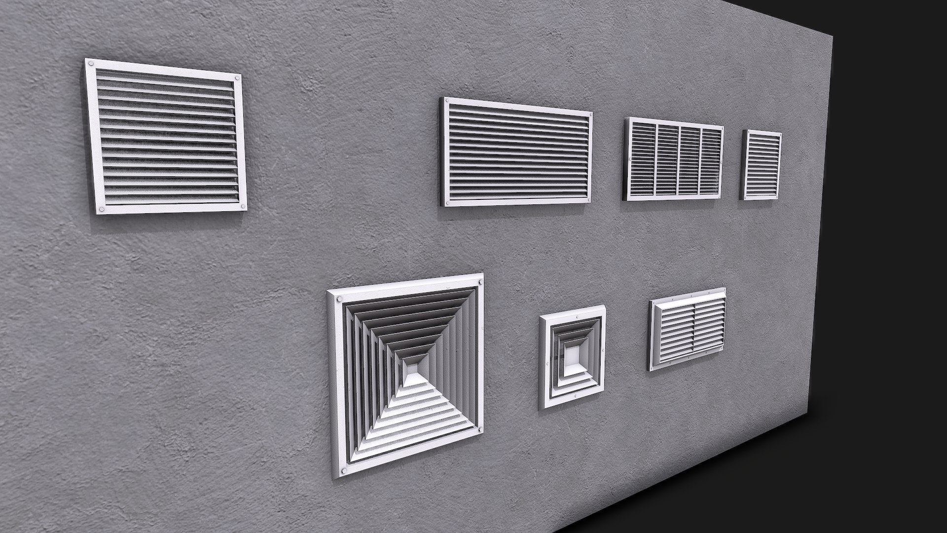 3D Air Vent Systems Model - TurboSquid 1993140