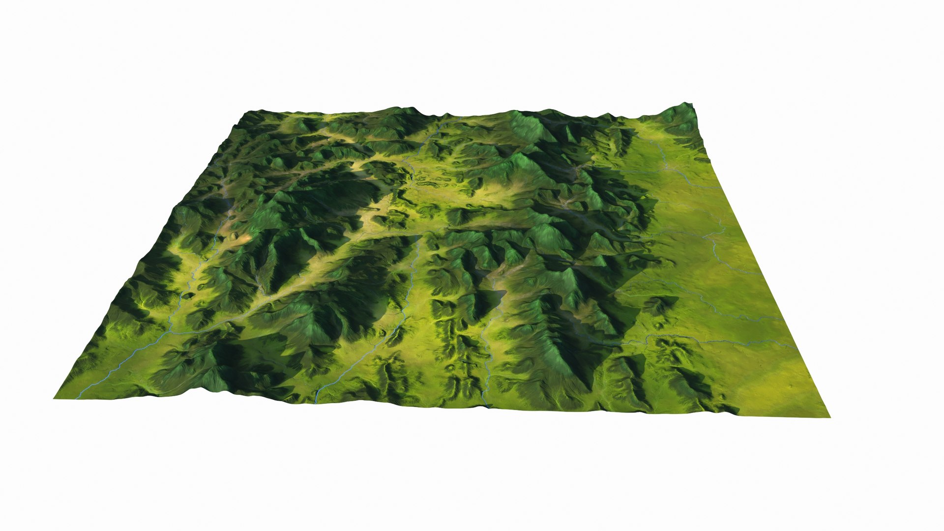 3D Hilly Landscape Version 2 Model - TurboSquid 1994182