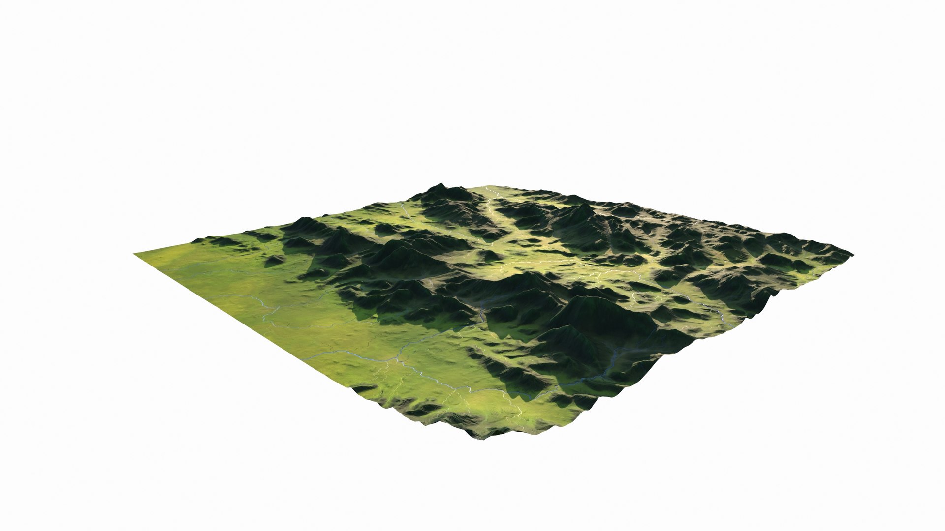3D Hilly Landscape Version 2 Model - TurboSquid 1994182