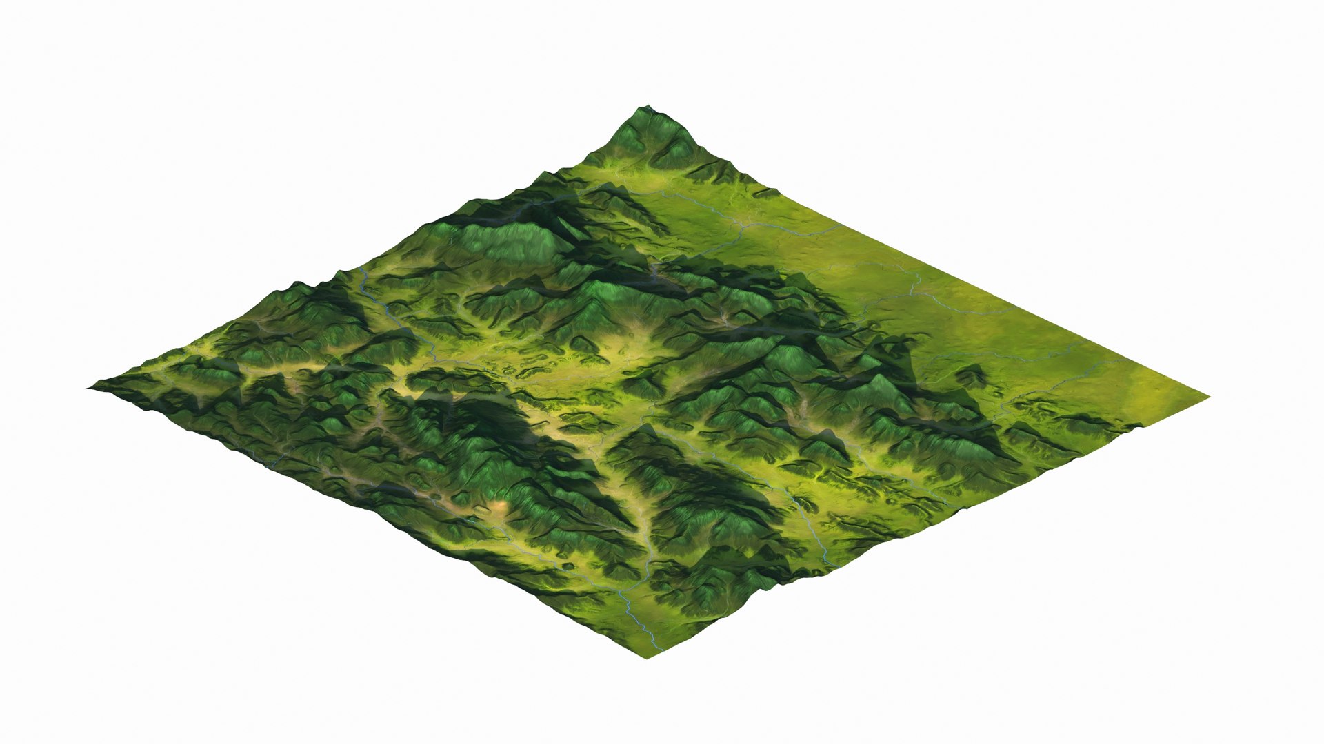 3D Hilly Landscape Version 2 Model - TurboSquid 1994182