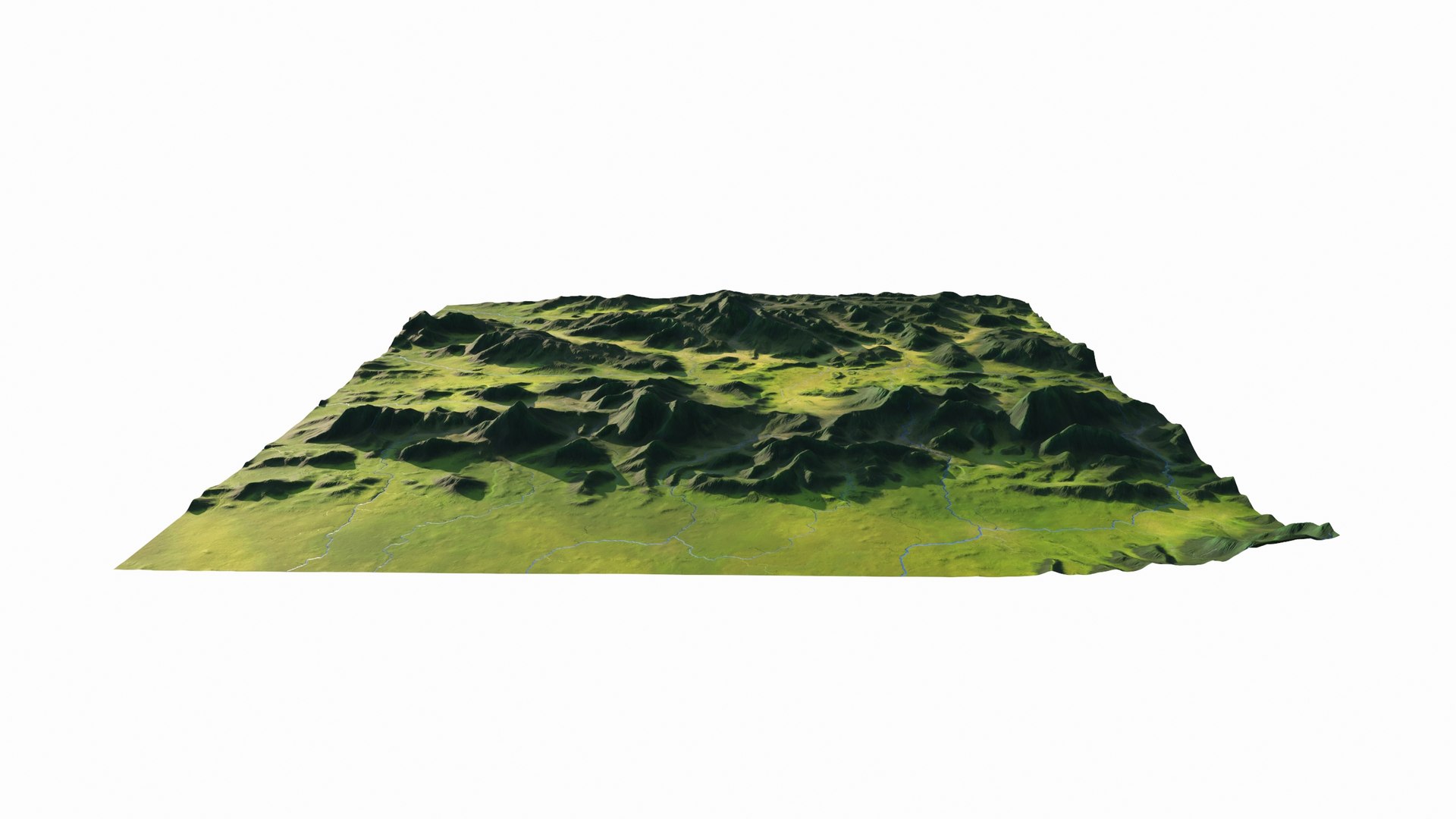 3D Hilly Landscape Version 2 Model - TurboSquid 1994182