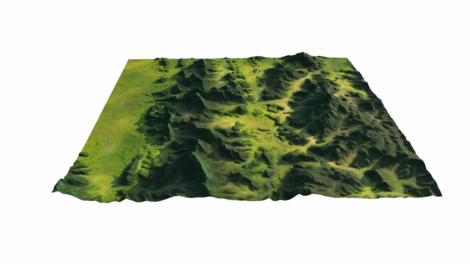 3D Hilly Landscape Version 2 Model - TurboSquid 1994182