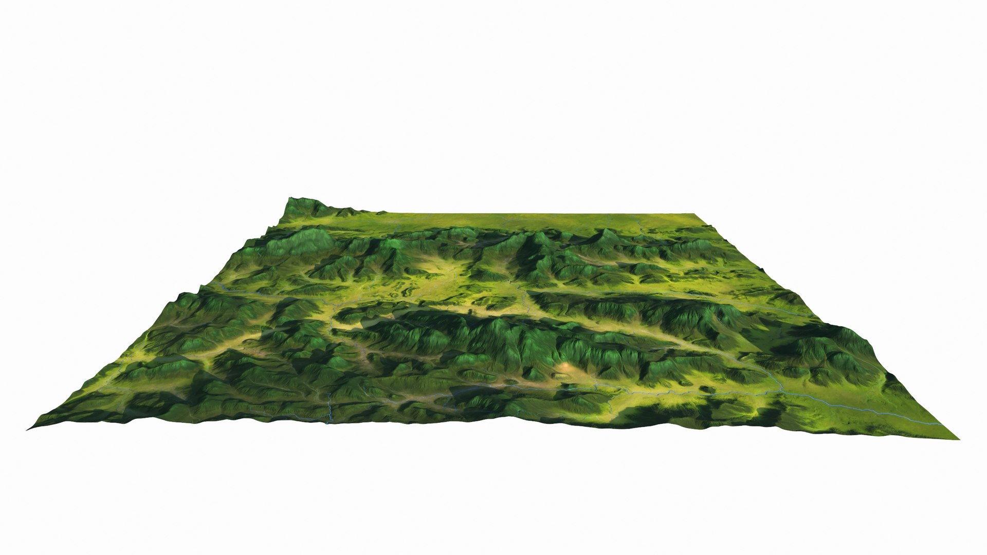 3D Hilly Landscape Version 2 Model - TurboSquid 1994182