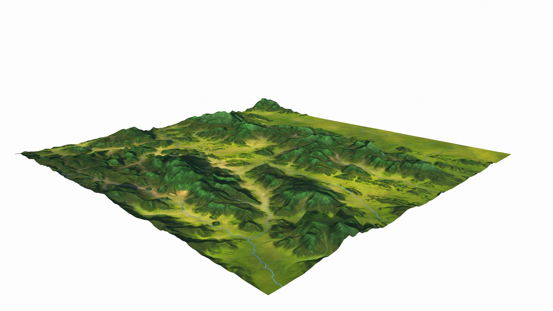 3D Hilly Landscape Version 2 Model - TurboSquid 1994182