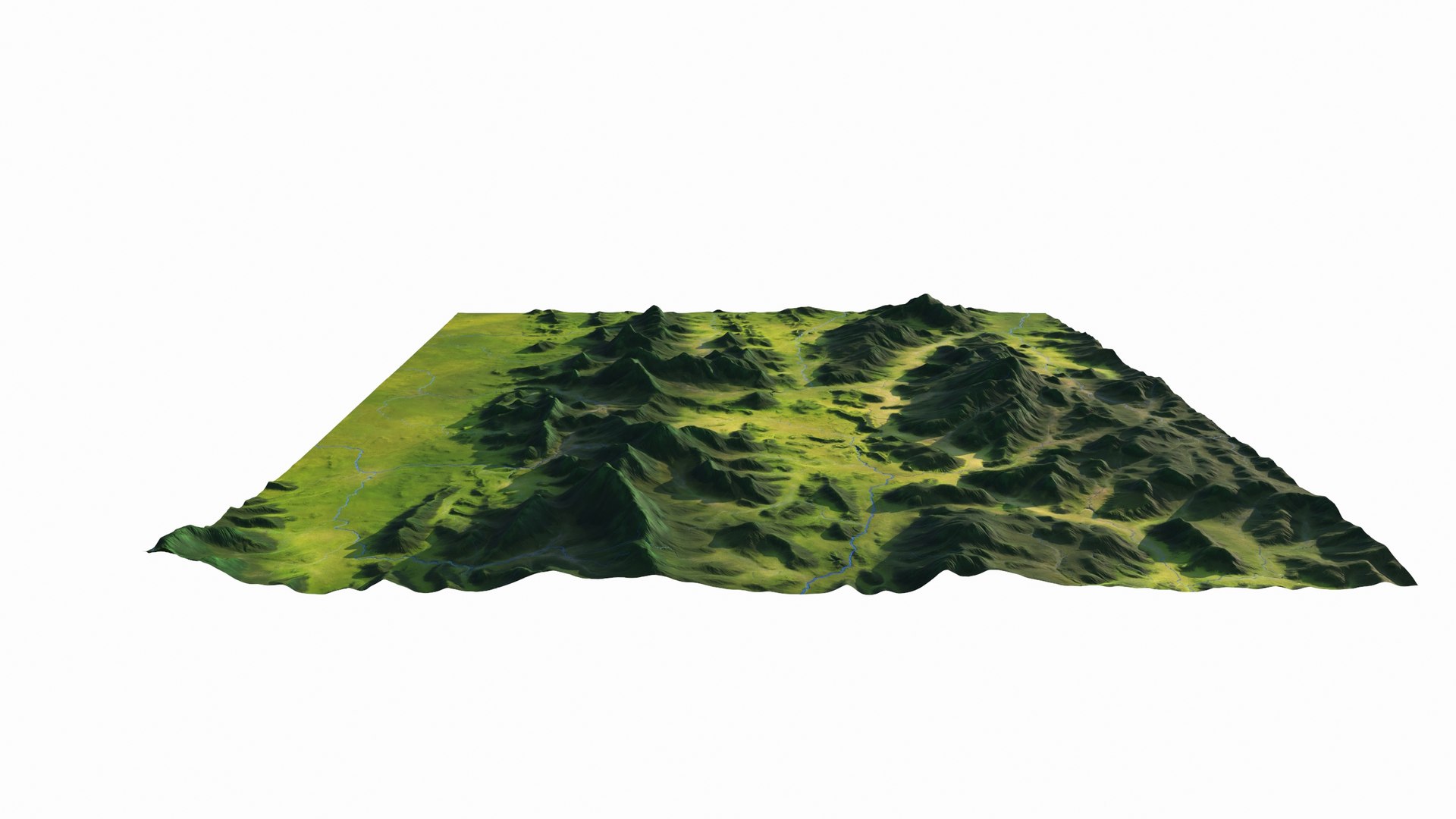 3D Hilly Landscape Version 2 Model - TurboSquid 1994182