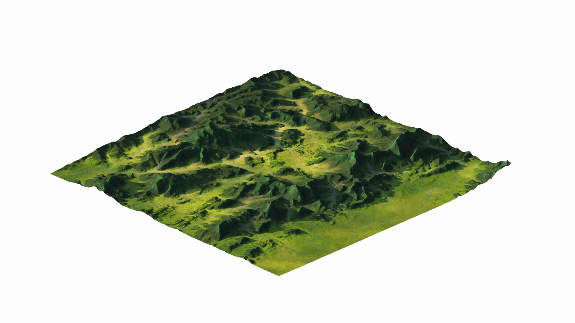 3D Hilly Landscape Version 2 Model - TurboSquid 1994182