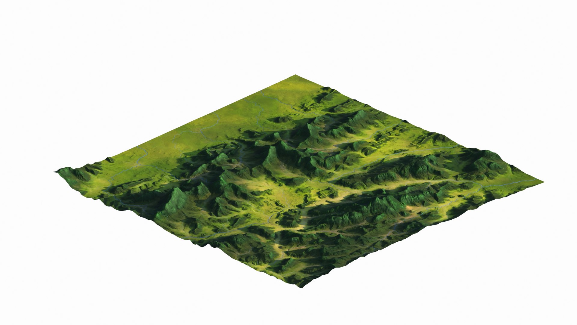 3D Hilly Landscape Version 2 Model - TurboSquid 1994182