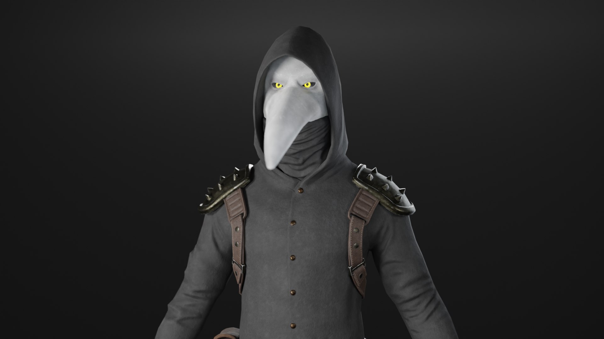 3D Scp-049 Low Poly 3D Model Low-poly 3D Model VR AR Low-poly 3d Model ...