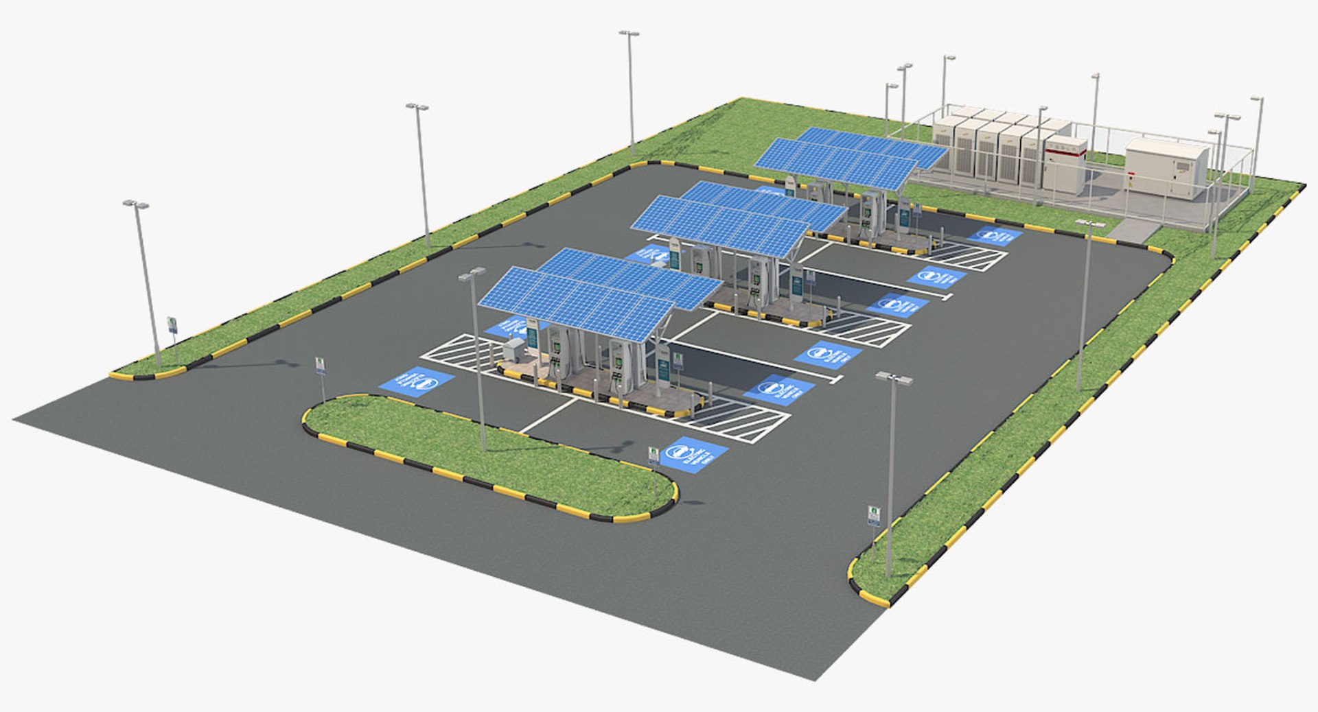 Ev Charging Station 2 3D Model - TurboSquid 1409162