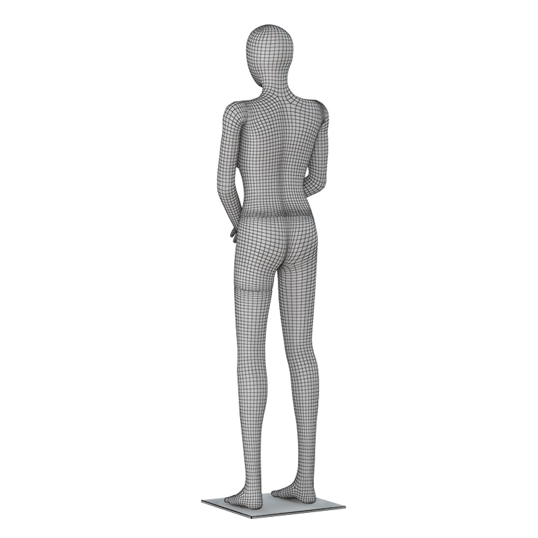 3D faceless woman mannequin model - TurboSquid 1425007