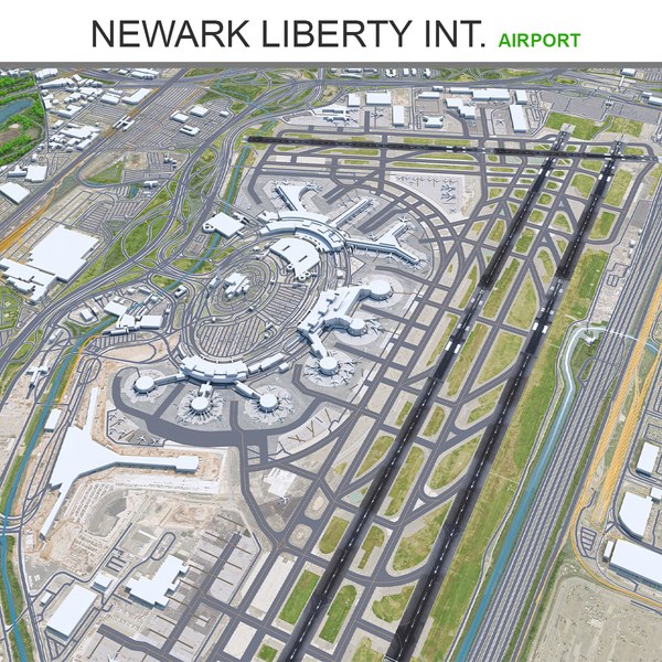 Newark Liberty International Airport 3D model - TurboSquid 2005517