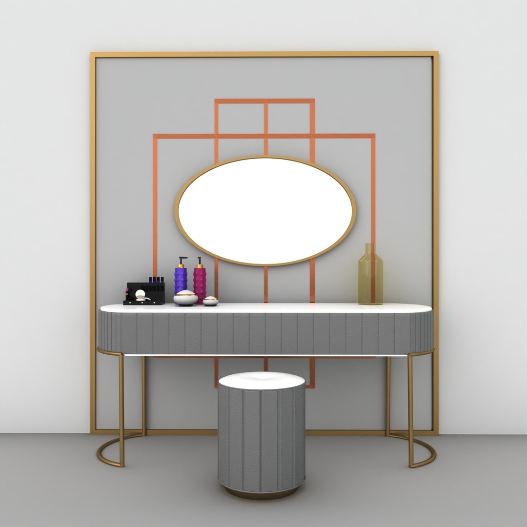 Makeup Table Model - TurboSquid 2170305