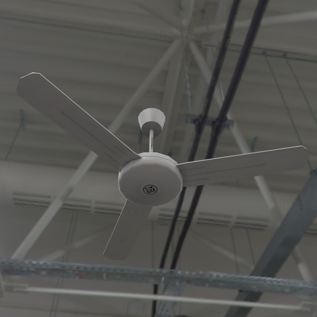 3d model of fan