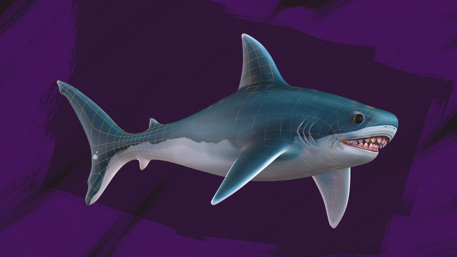 3D Stylized Shark 3D Model - TurboSquid 2033610