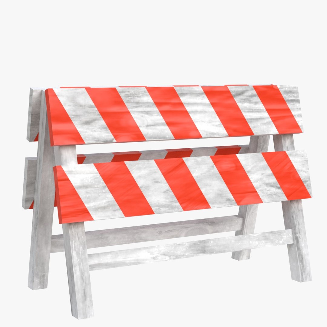 3D Model Construction Barrier - TurboSquid 1626709