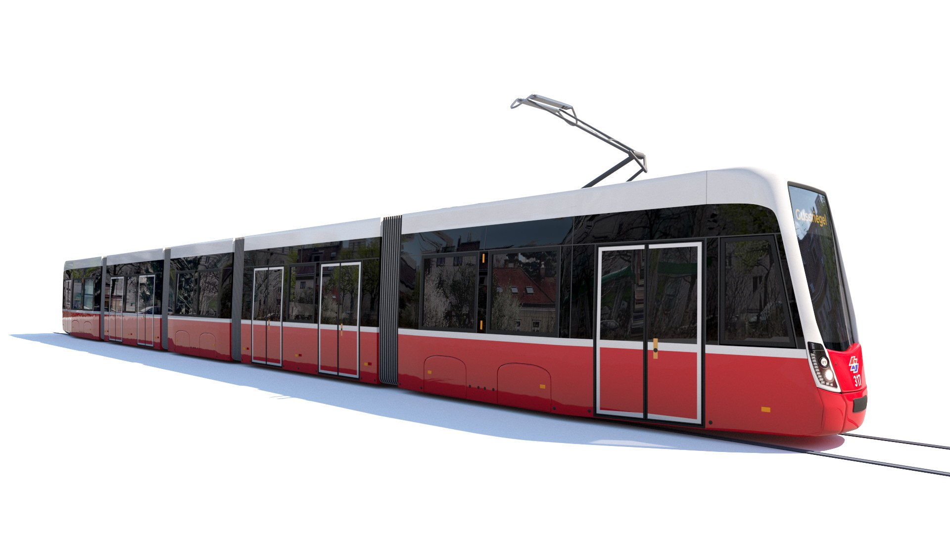 3D Model Vienna Tram Car Latest Model From 2019 - TurboSquid 2078566