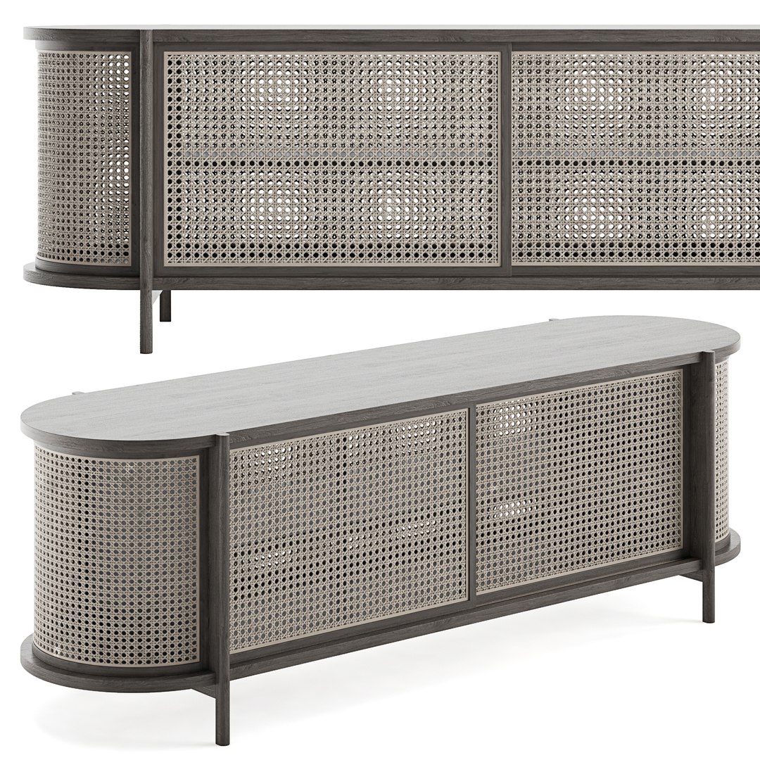 3D Cane Low cabinet 03 - TurboSquid 1726424