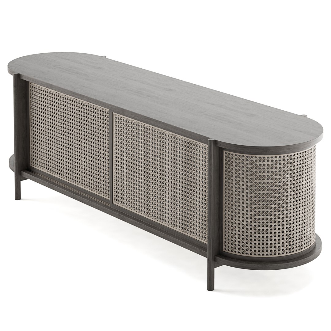 3D Cane Low cabinet 03 - TurboSquid 1726424