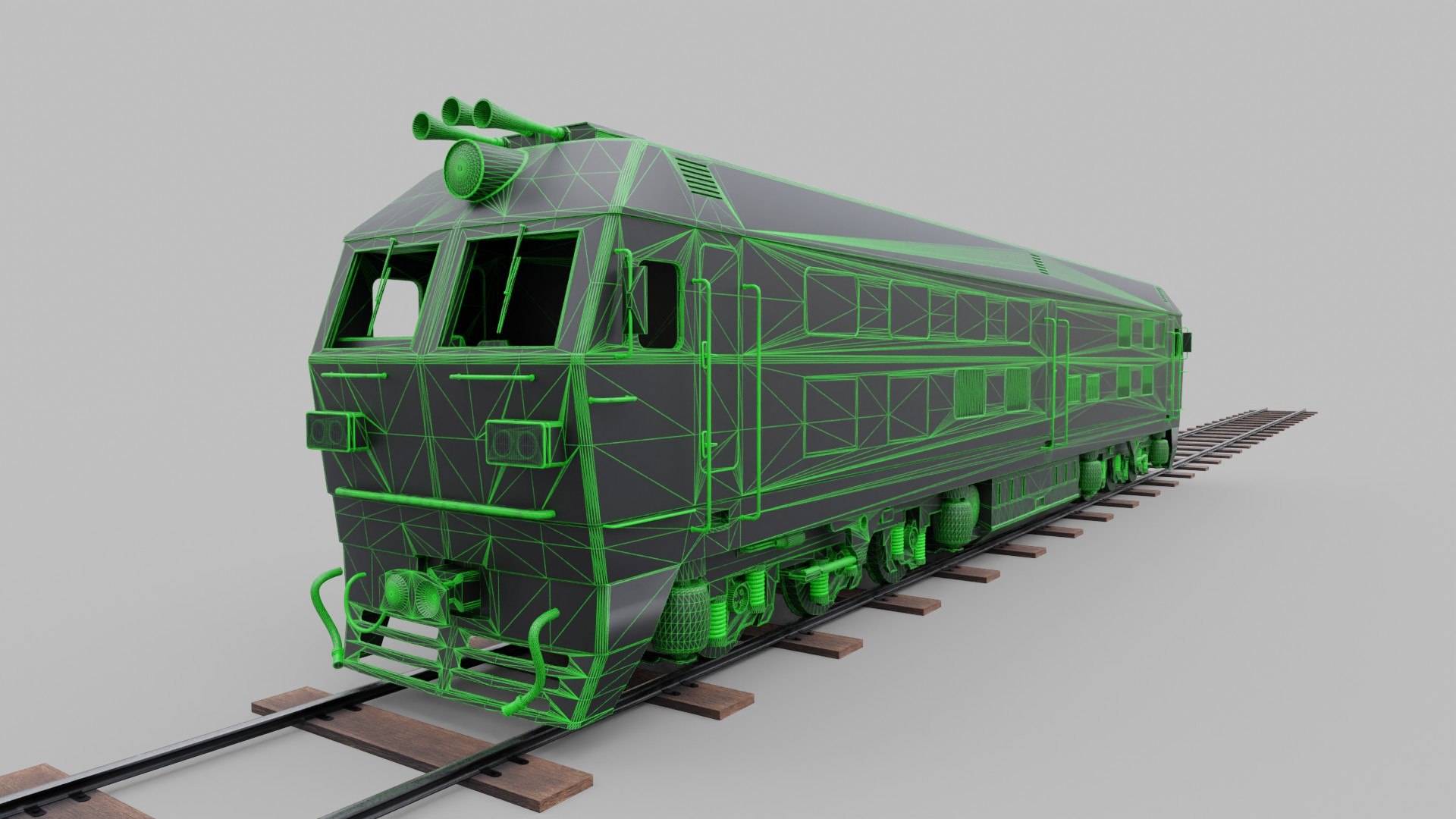 Diesel Locomotive CC 207 Low-poly 3D Model 3D Model - TurboSquid 2165874