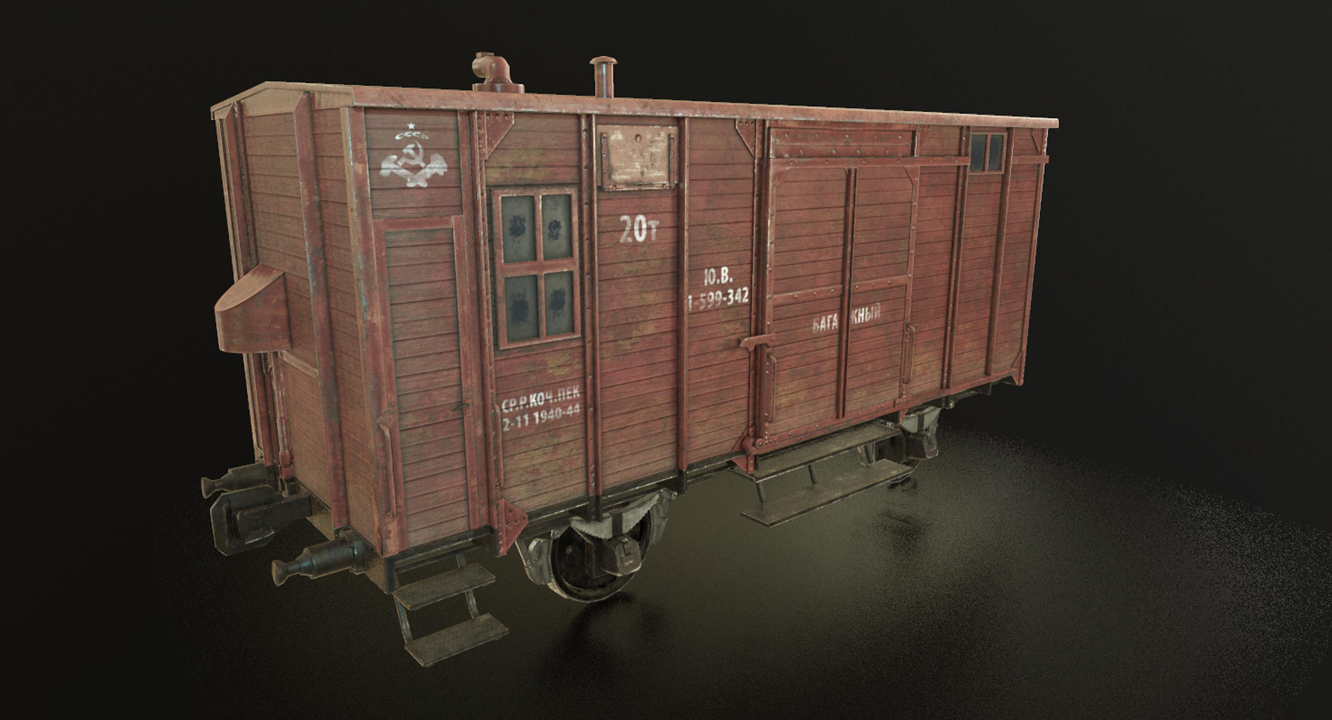 3D Soviet Union Railroad Car Model - TurboSquid 1257965