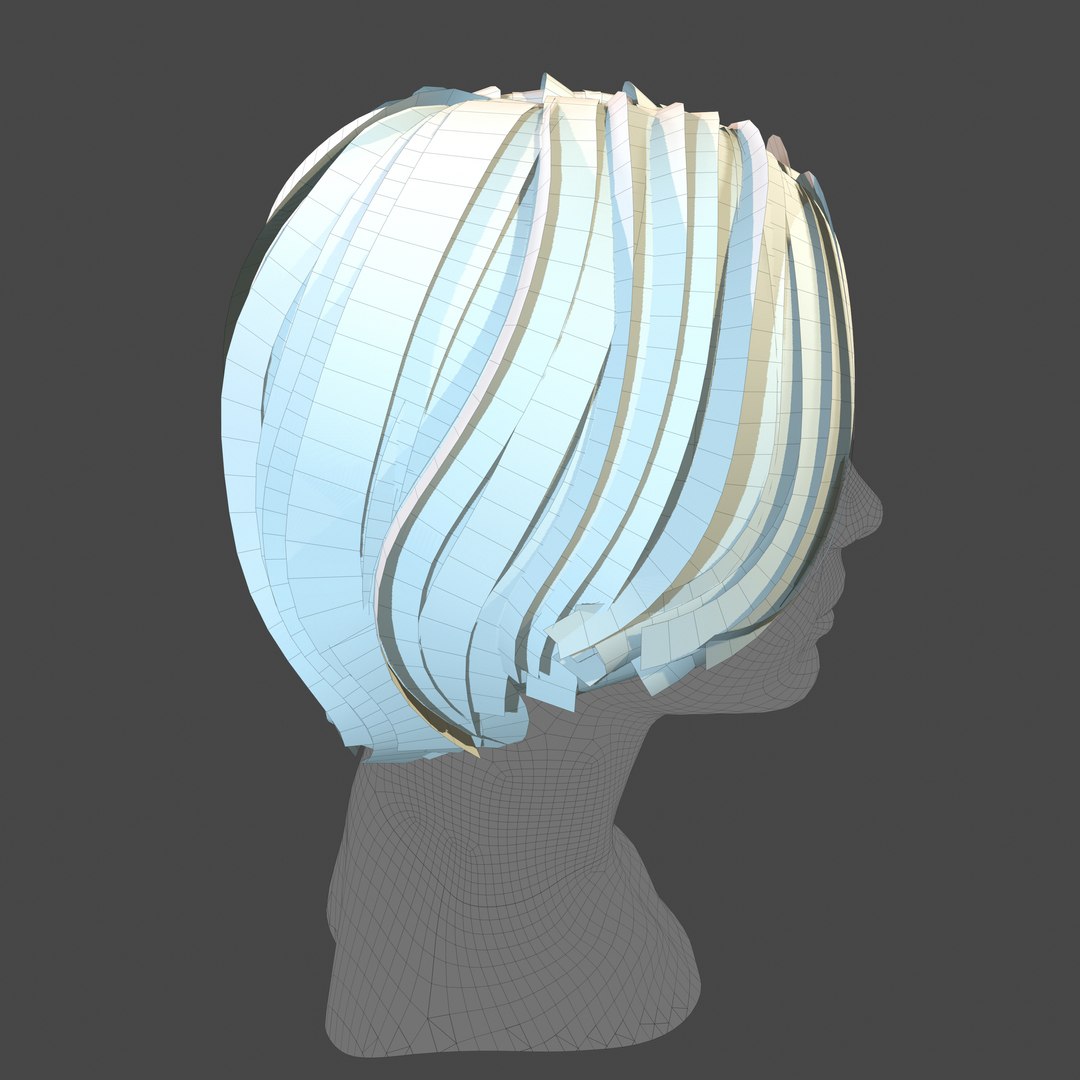 3D Real Time Hair Polys - TurboSquid 1348531
