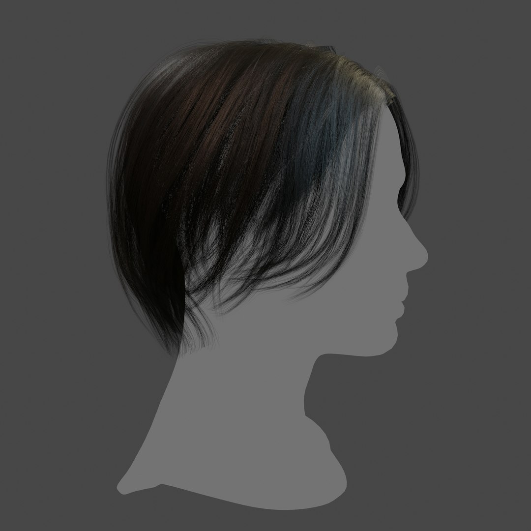 3D Real Time Hair Polys - TurboSquid 1348531