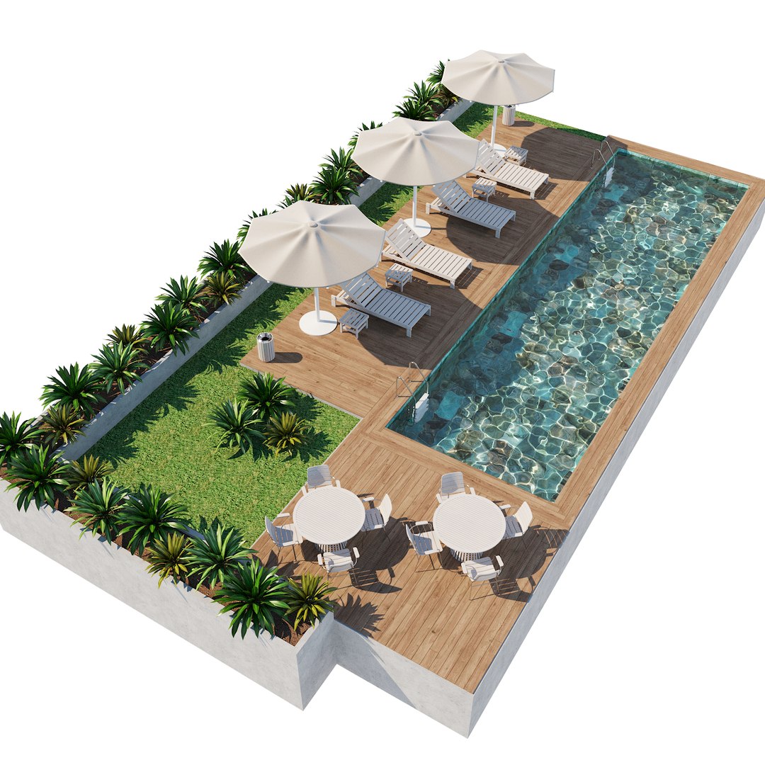 3D Swimming Pool - TurboSquid 1724808