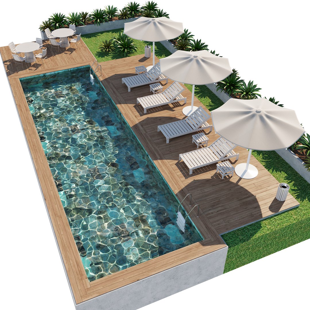 3D Swimming Pool - TurboSquid 1724808